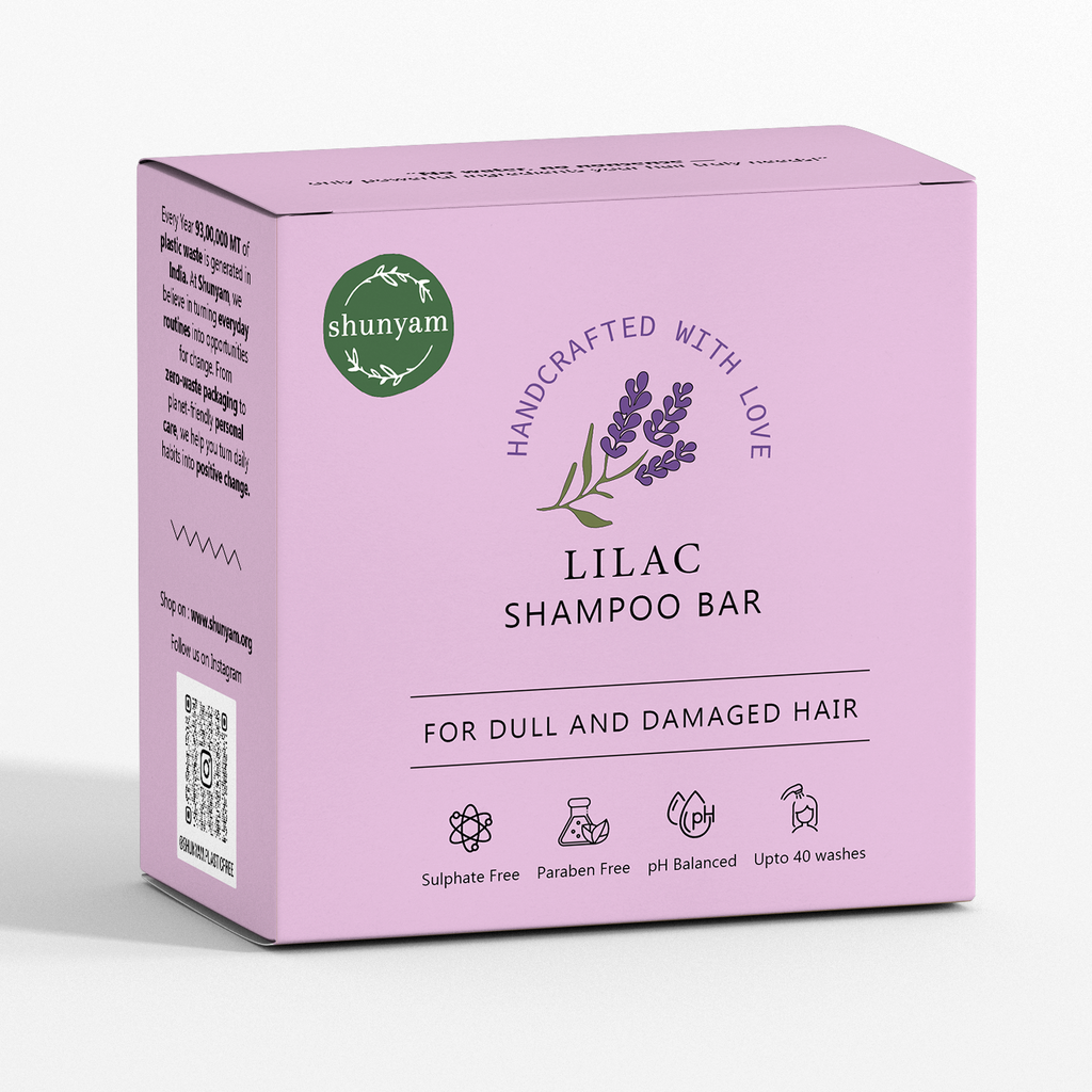 Lilac Shampoo Bar for Dull and Damaged Hair – Shunyam